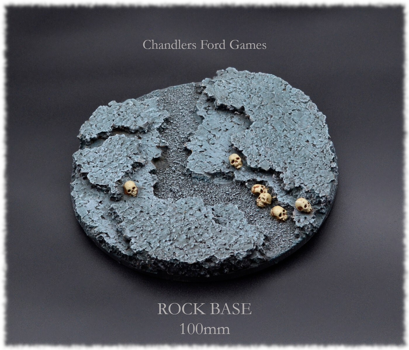 100mm x 1 Rock Rubble Bases Warhammer 40k AOS Handmade Resin Unpainted ...