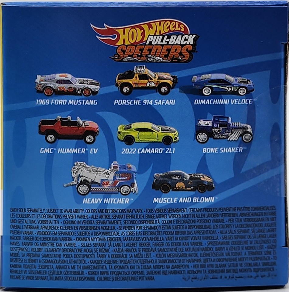 HOT WHEELS 1:43 PULL-BACK SPEEDSTERS METAL MUSCLE MANIA 1969 FORD ...