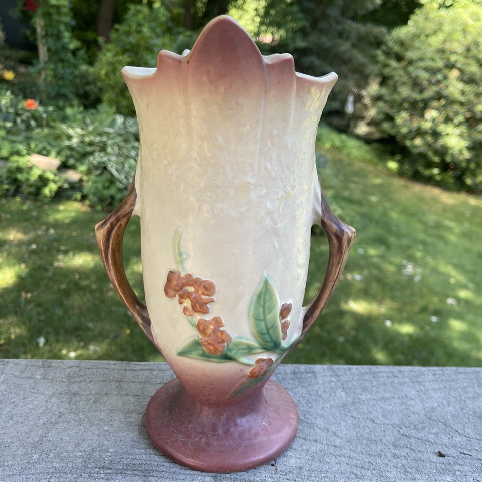 Roseville Pottery "Bittersweet" Vase 885 - 10 | eBay