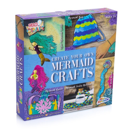 Mermaid Craft Kit 6 Crafts To Make Colourful Accessories Friendship ...
