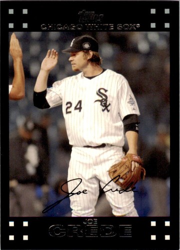 2007 Topps Baseball Joe Crede . Chicago White Sox #92 | eBay
