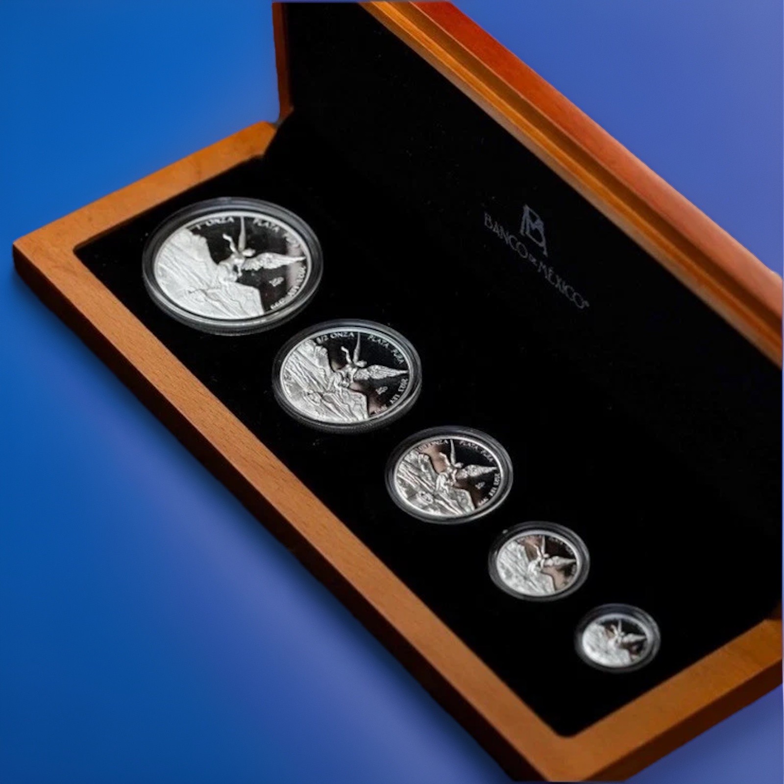 🇺🇸2023 Mexico Proof Silver Libertad 5-Coin Proof Set ( NO COA) MINT++🇲🇽 ...