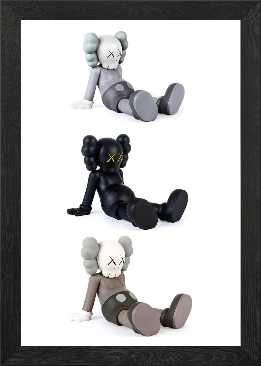 3 Kaws Framed Wall Art Poster Canvas Print Picture | eBay UK