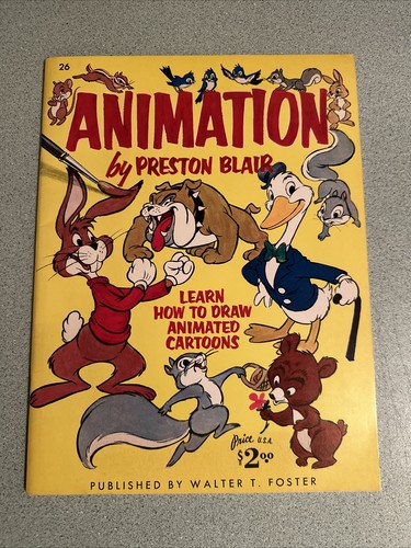 50’s Animation How To Draw Animated Cartoons Book Preston Blair Dancing ...
