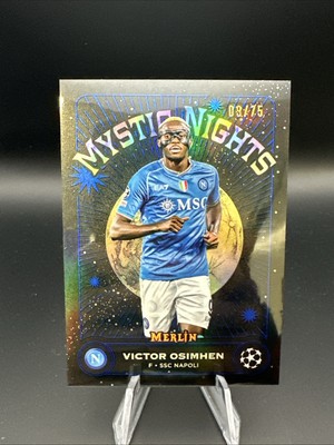 2023-24 Topps Merlin UCC Soccer Victor Oshimen Mystic Nights /75 #MN-17 ...