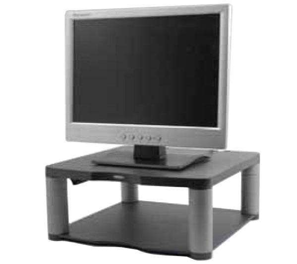 Fellowes Premium Monitor Riser Stand \ Shelf (650855) for 21in Capacity ...