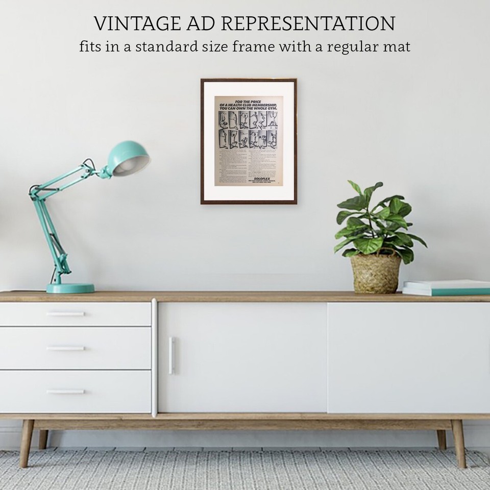 Soloflex Not Just Exercise - 1980 Unframed Full Page Vintage Print Ad ...