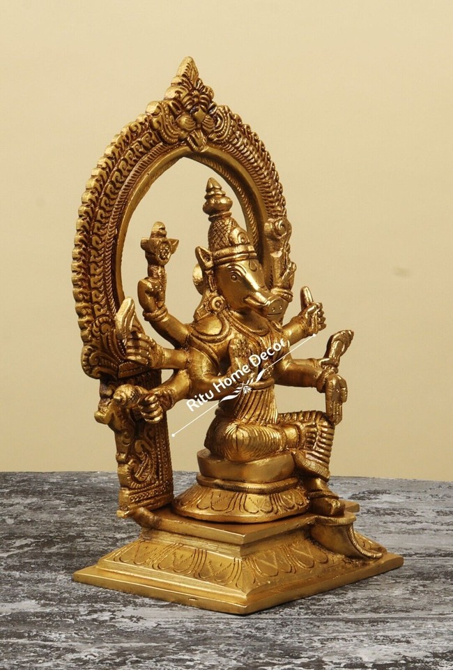 Brass Varahi Devi Statue - Barahi Ma Sculpture Matrikas - Dandini Devi ...