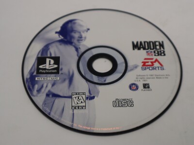 Madden NFL 98 (PS1, 1997) Disc Only | eBay