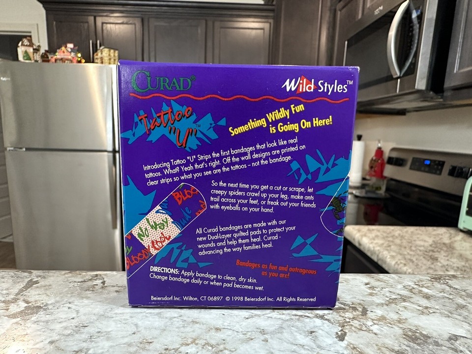 Vintage Horror Band-Aids Scary Bandages Tattoo “U” Curad Wild Styles | eBay