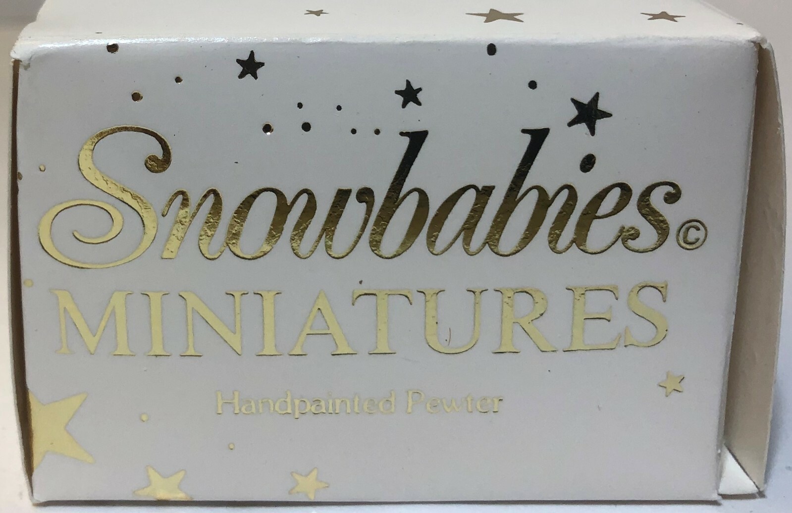 Snowbabies Miniatures Handpainted Pewter Dept.56 "Give Me A Push" 7601 ...
