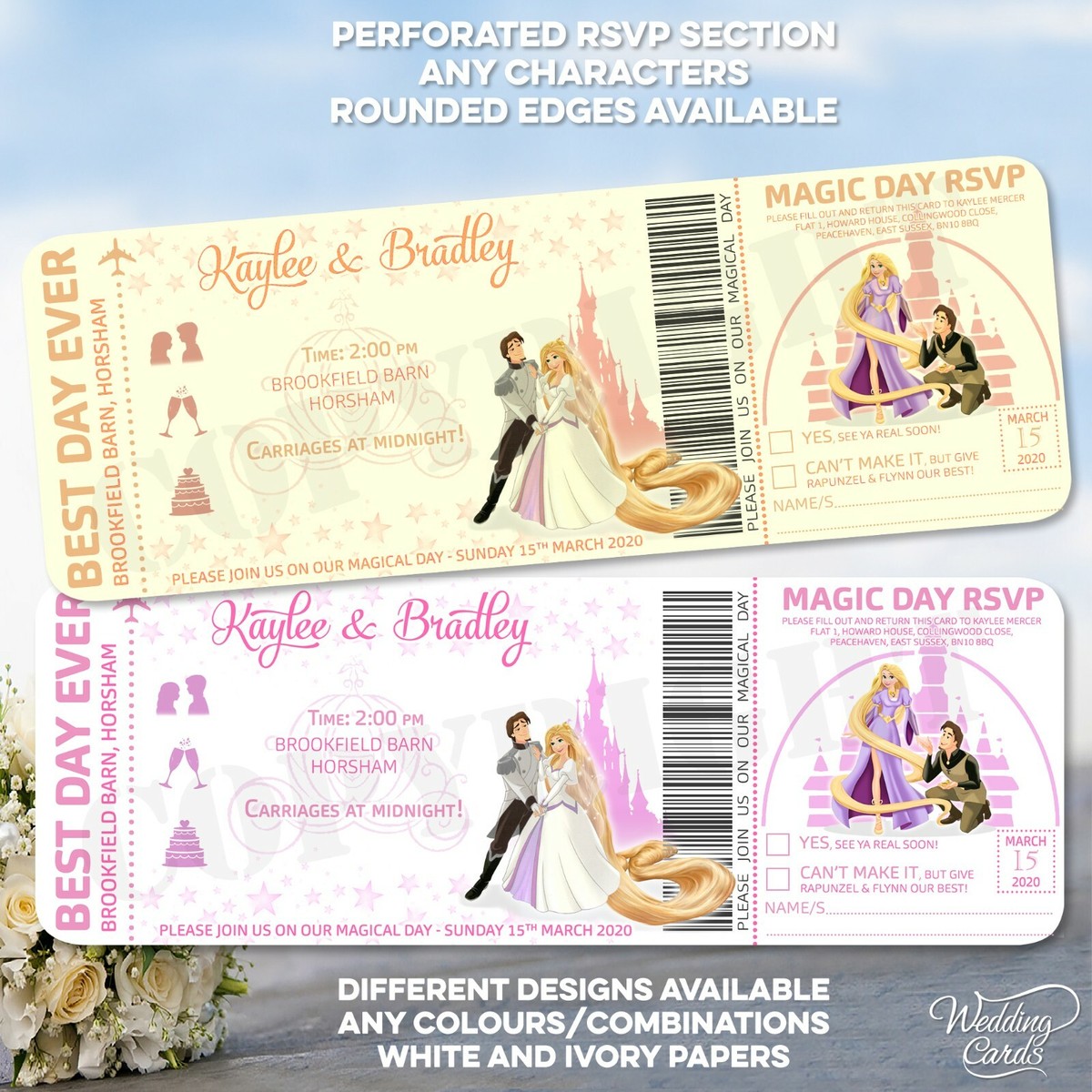 Disney Princess Wedding Invitations