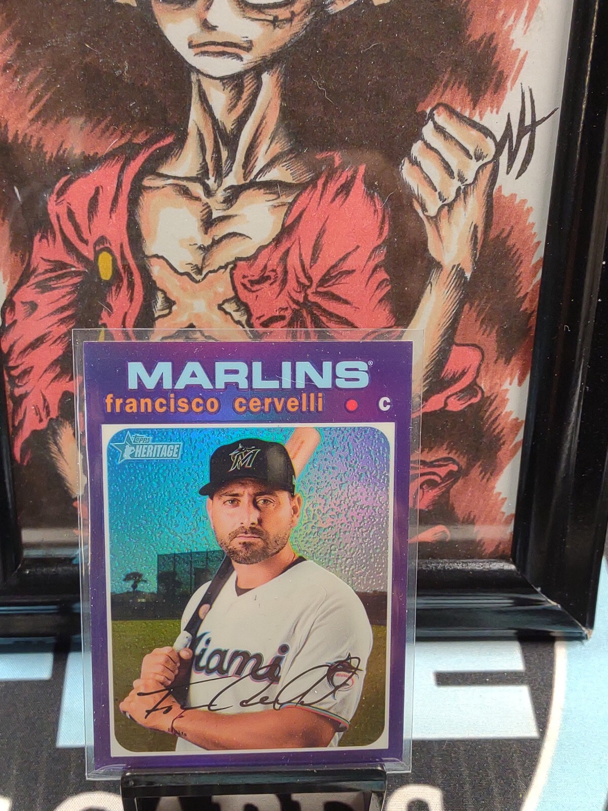 Francisco Cervelli 2020 Topps Hertiage Baseball Purple Refractor Hot ...