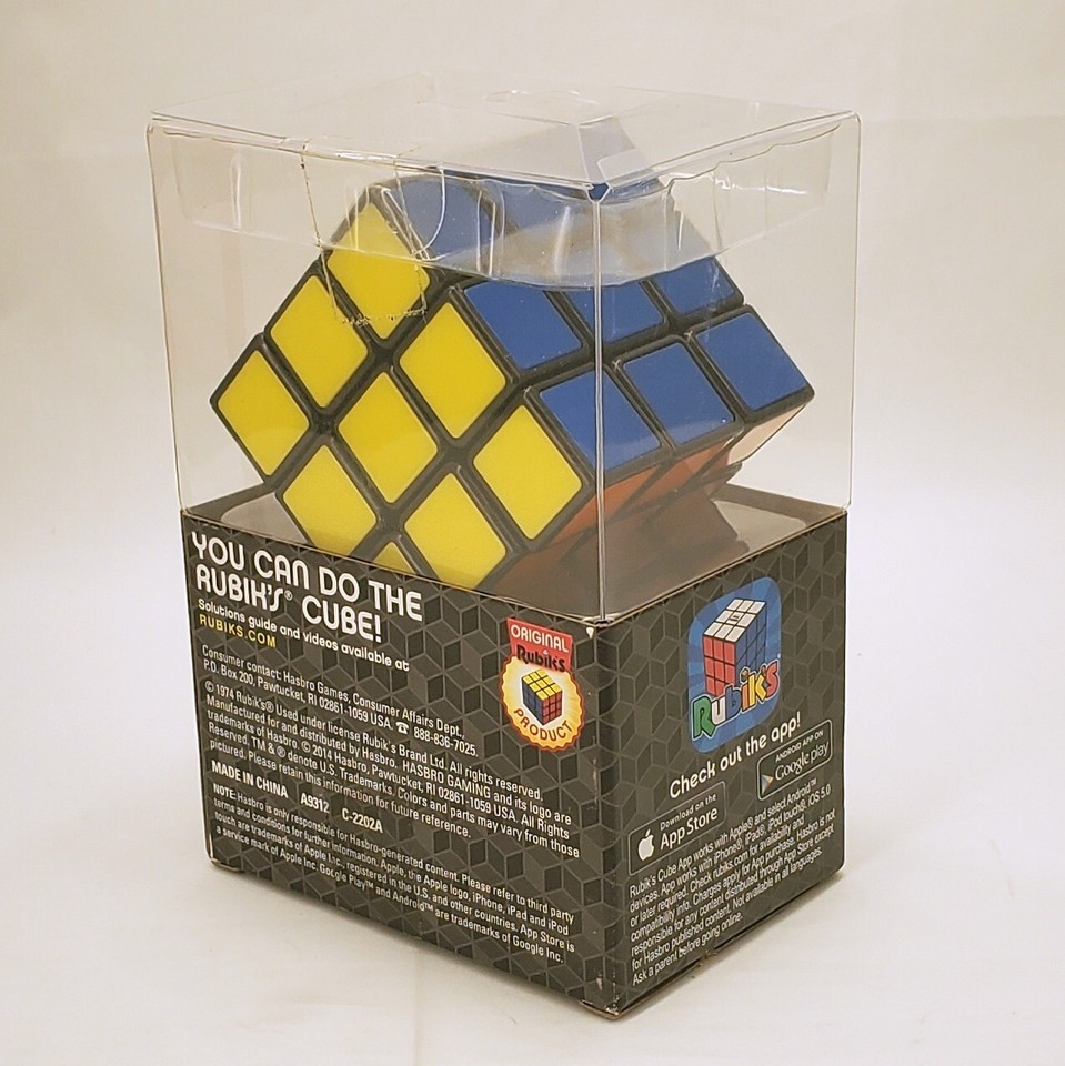 Rubik 3x3 Puzzle Cube Game With Stand Rubik's Hasbro Toy Original | eBay