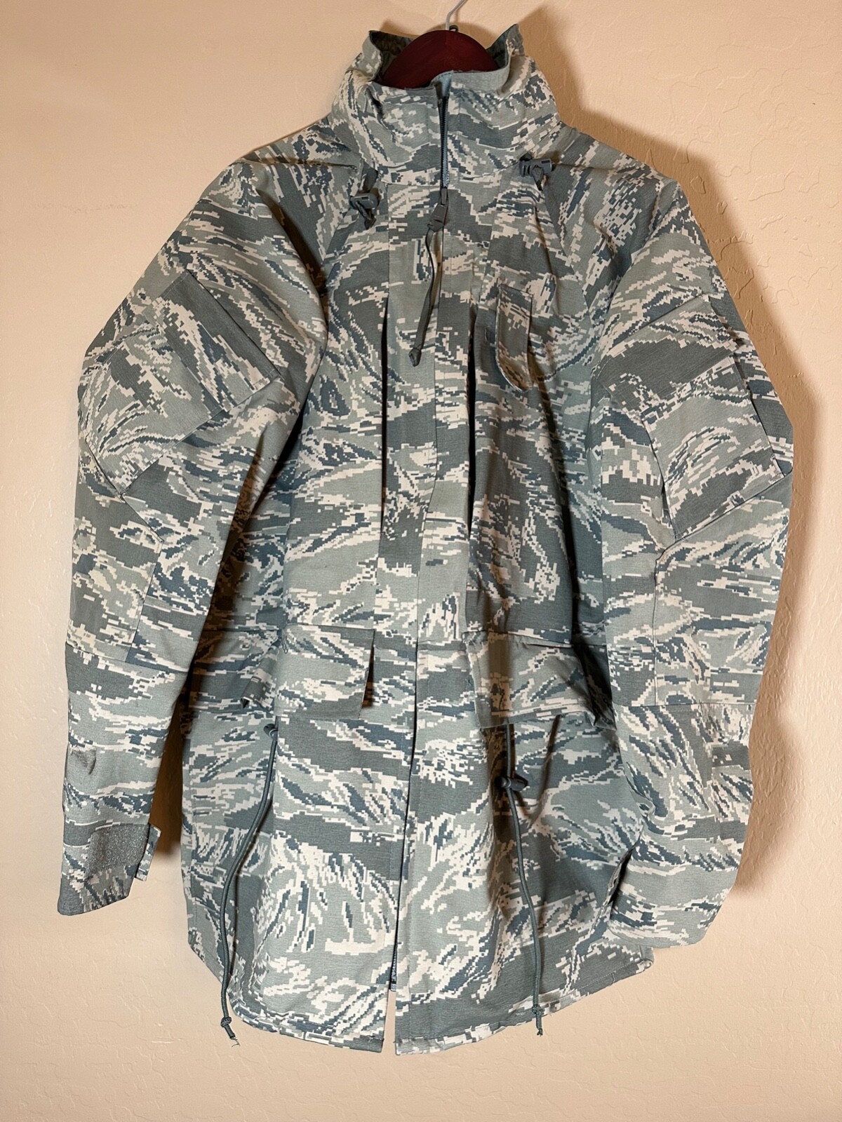 Military Parka All Purpose Environmental APECS Camo Jacket Size Large ...