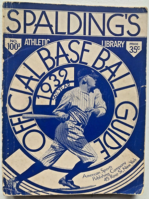 1932 Spalding Baseball Guide BABE RUTH COVER | eBay