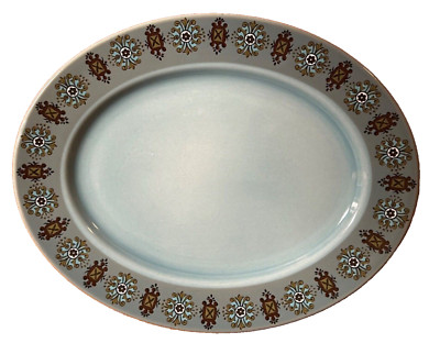 Taylor Smith & Taylor Blue Matador 13.5" Gorgeous Oval Platter ...