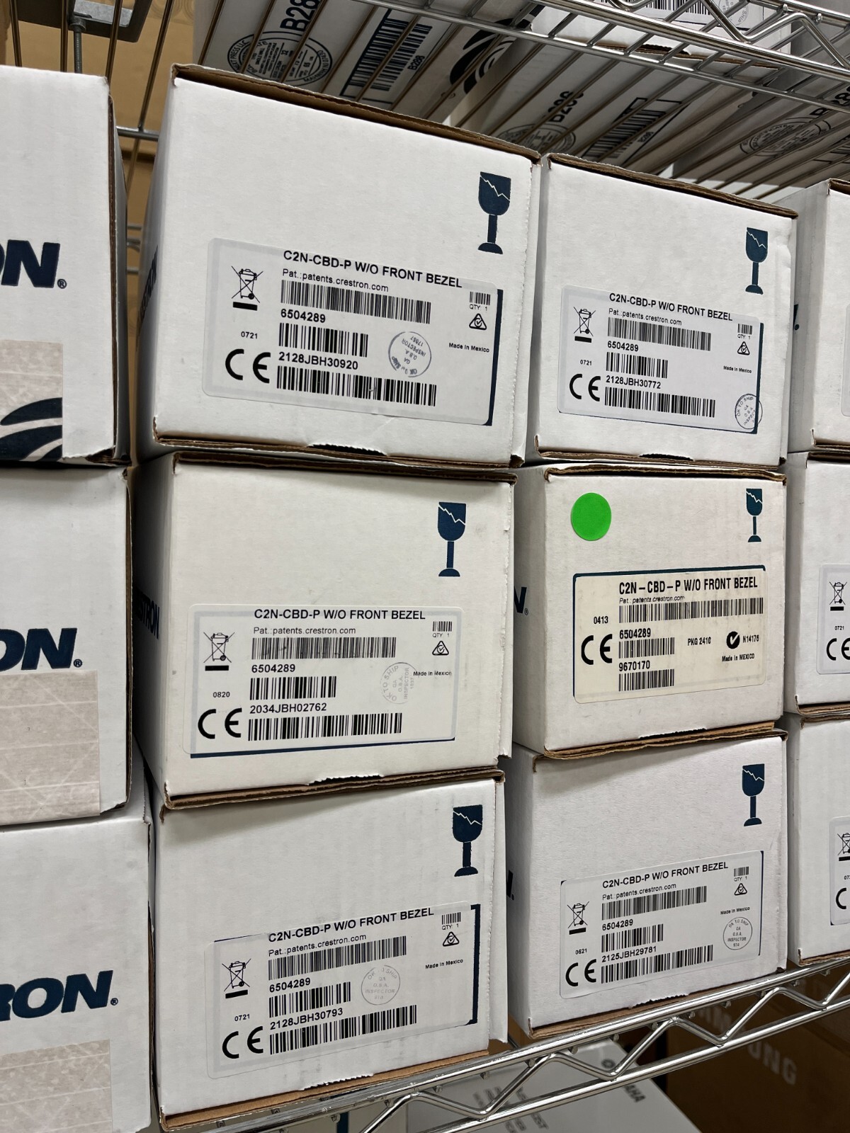 Crestron C2N-CBD-P Cameo Standard Mount Keypad with Front Bezel ...