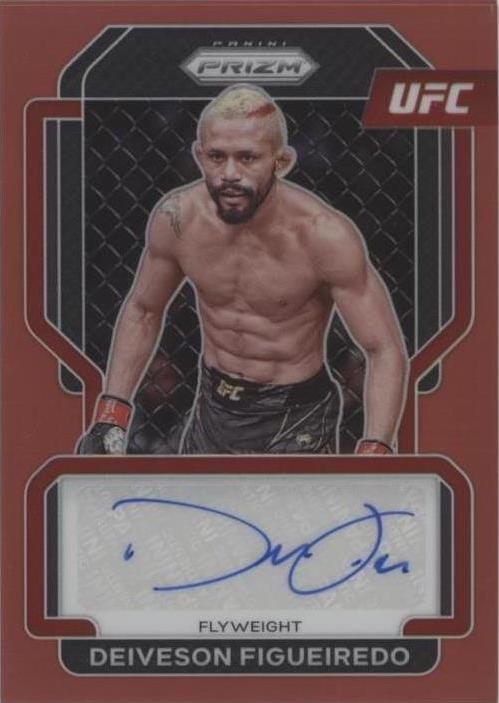 2022 Panini Prizm UFC - Signatures Deiveson Figueiredo #SG-DFG Red ...