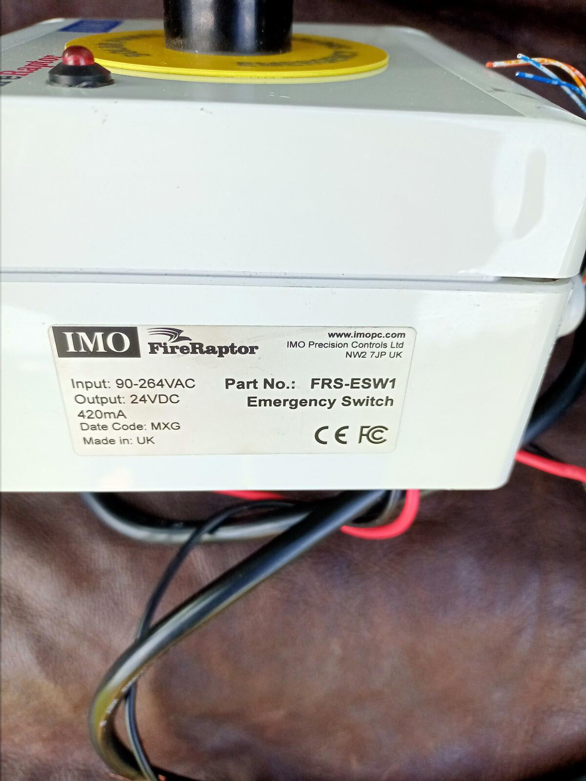 IMO FireRaptor Solar PV Emergency Fire Shutdown Switch 24V FRS-ESW1 ...