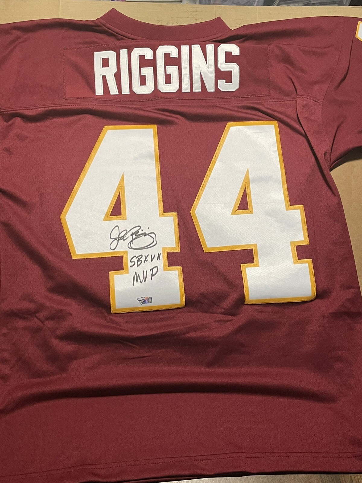 John Riggins Mitchell And Ness Signed Jersey Sb Xvii MVP Inscription | eBay