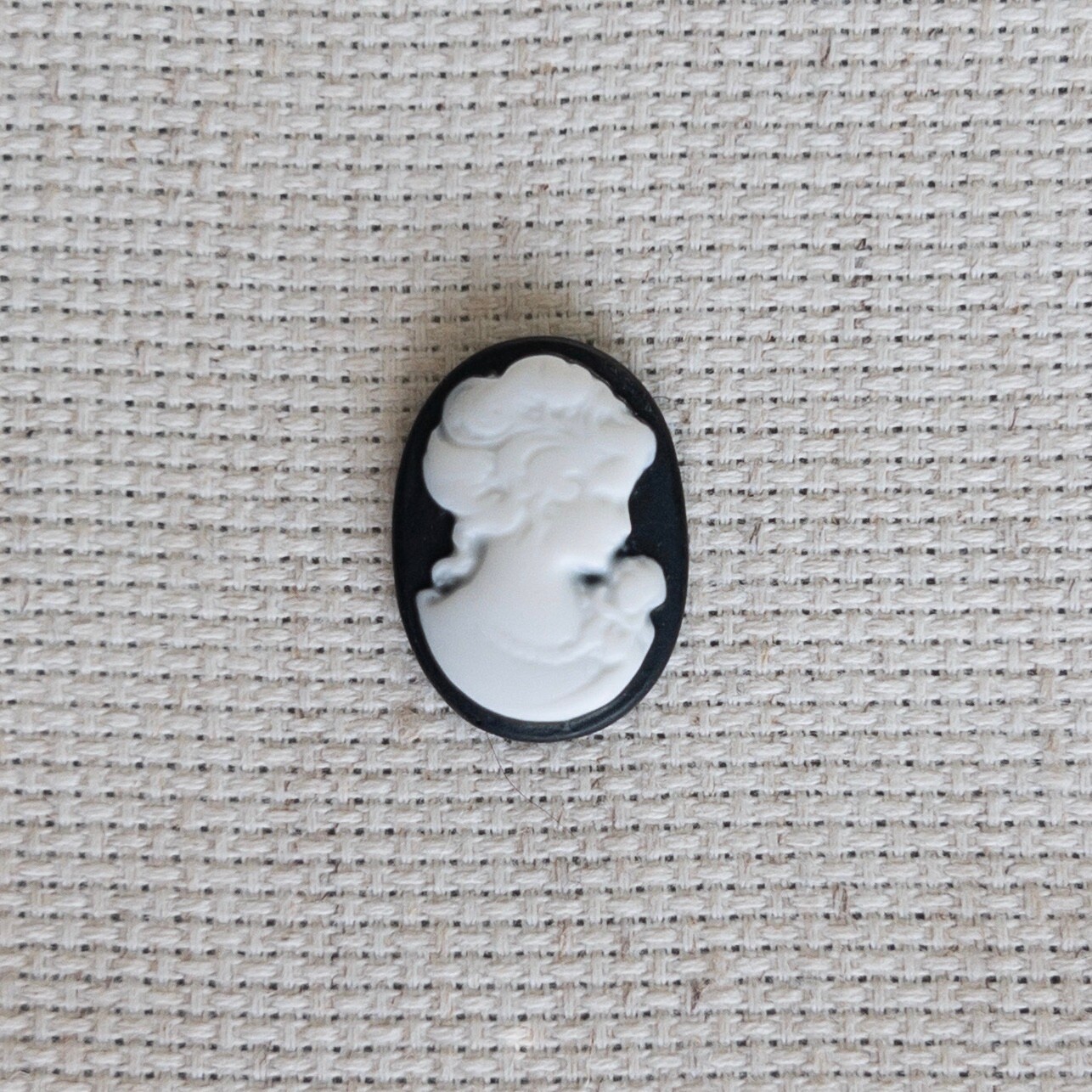 Cameo Needle Minder, Black and White Cameo Magnet, Magnetic Lapel Pin ...