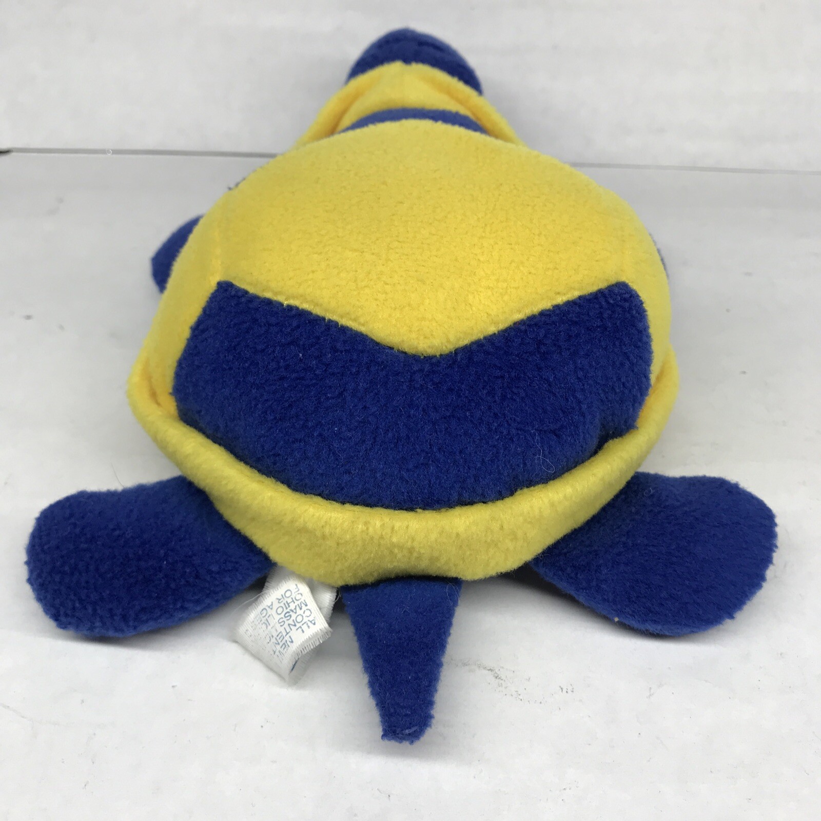 Nanco Turtle Stuffed 8.25” Blue w/Yellow Shell Plush Sea Animal ...