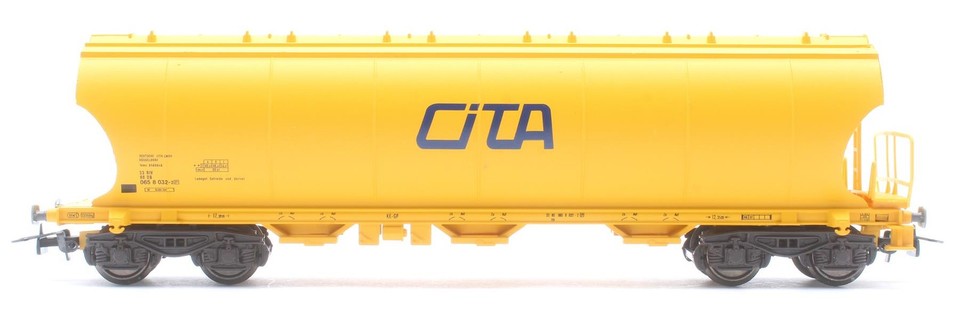 JOUEF 'HO' GAUGE 662600 DB 'CITA' YELLOW BOGIE CEREAL HOPPER #032-2 ...