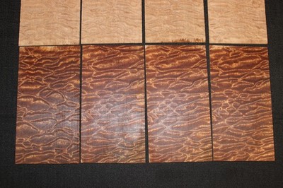 Quilted Figured Sapele Headstock / Peg Head Veneer. Sold Individually ...