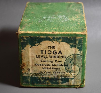 Vintage/Rare Bronson "TIOGA" Level Winding Baitcasting Fishing Reel Box ...