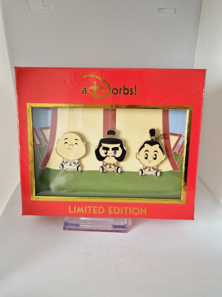 Walt Disney Imagineering WDI D23 adorbs Mulan pins box set Yao Ling Po ...