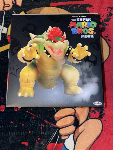 Nintendo Super Mario Bros Movie Premium 7" Bowser Figure W/Fire ...