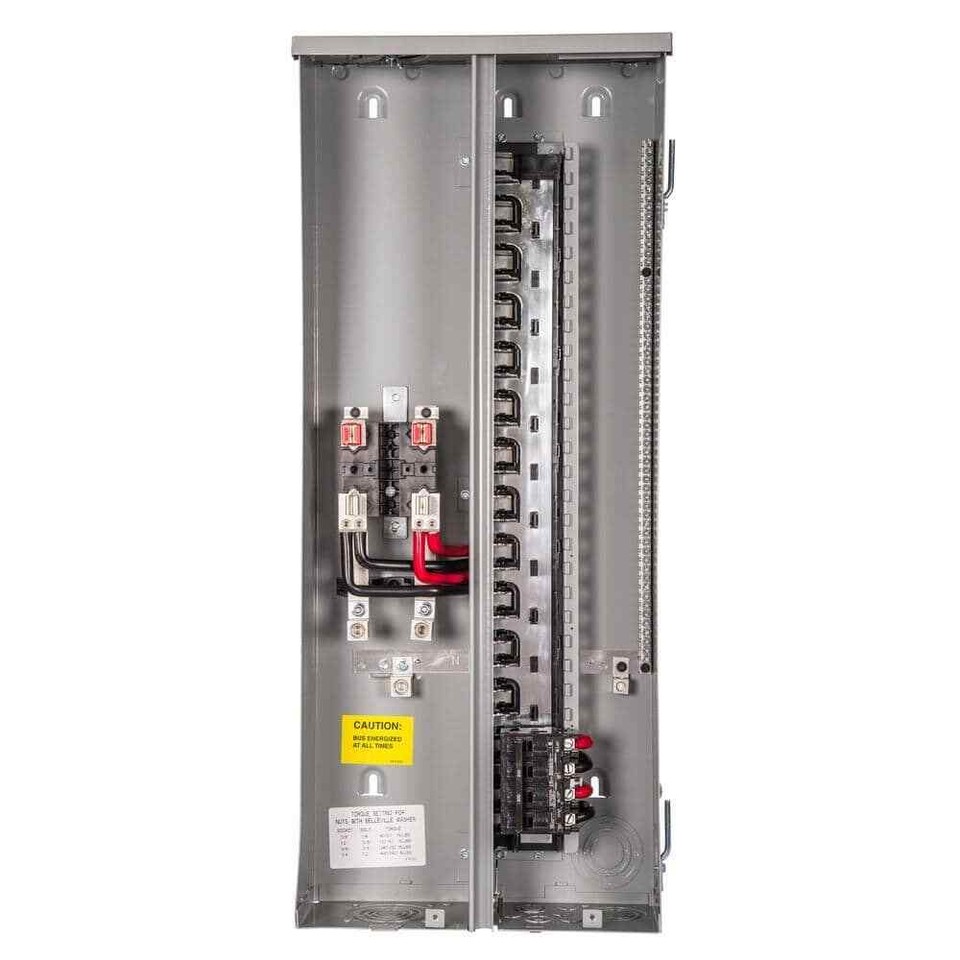 20 Amp 24-Space 42-Circuit Flush Mount Solar Ready Meter Load Center ...