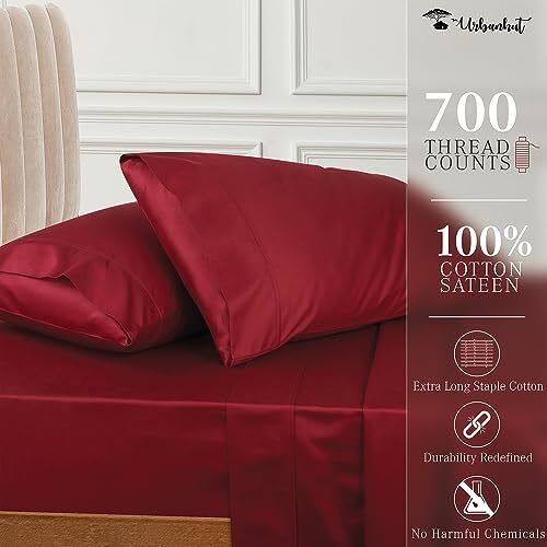 700 Thread Count 100% Egyptian Cotton Full Sheets Set Quality 4pc ...