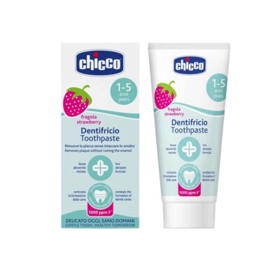 Chicco Dentifrice Avec Fraise Avec Fluor 50ml pour Enfants 1-5 Anni | eBay