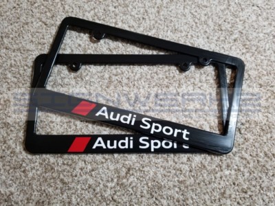 Audi Sport License Plate Frame RS3 TTRS RS4 RS5 RS6 RS7 New 2 colors ...