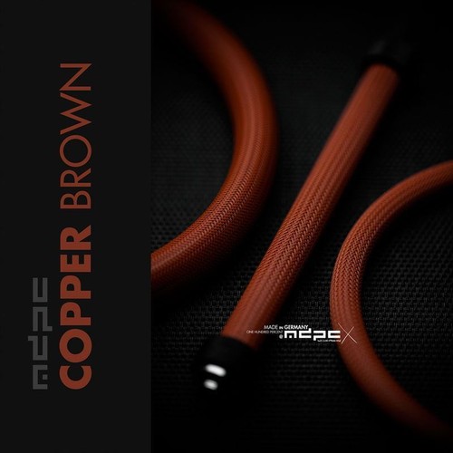 MDPC-X Premium Cable Braid / Sleeve BIG - Copper Brown, 1m | eBay UK