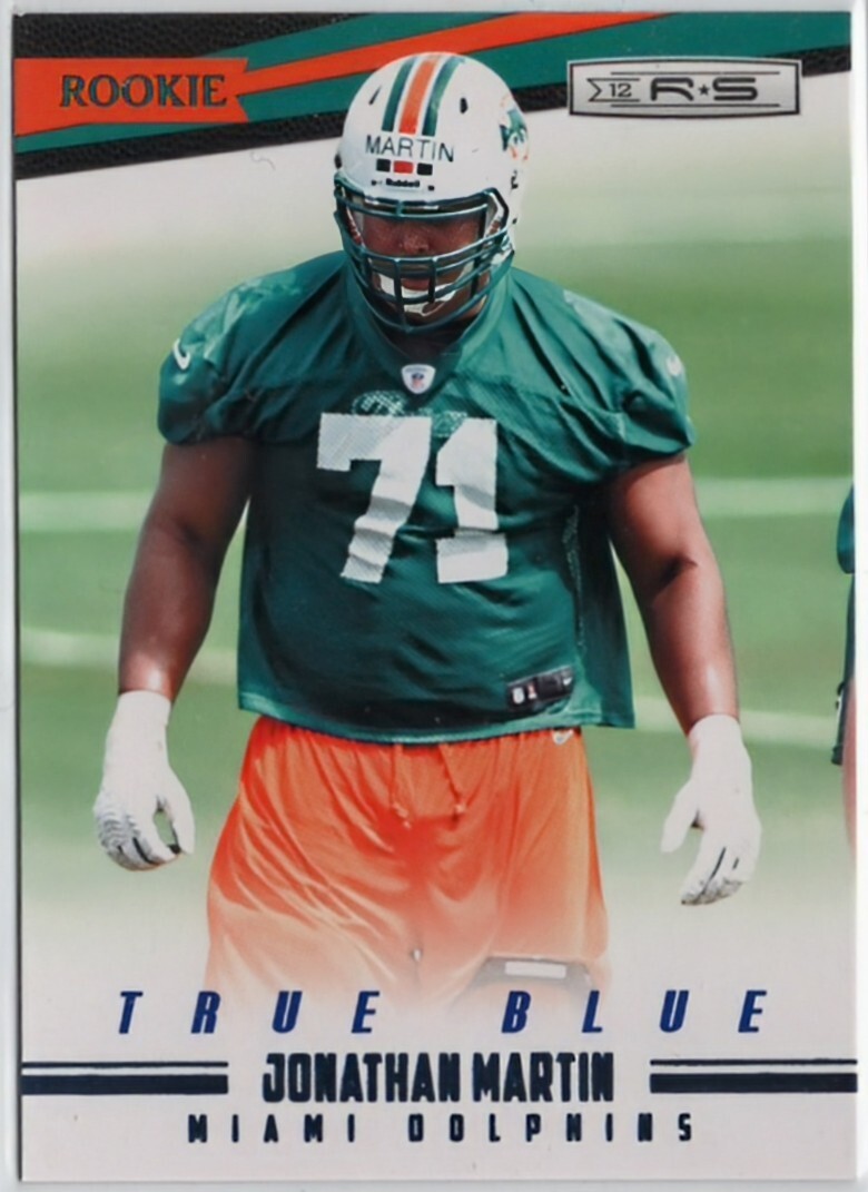 2012 Panini Rookies & Stars True Blue Jonathan Martin Rookie Card #180 ...