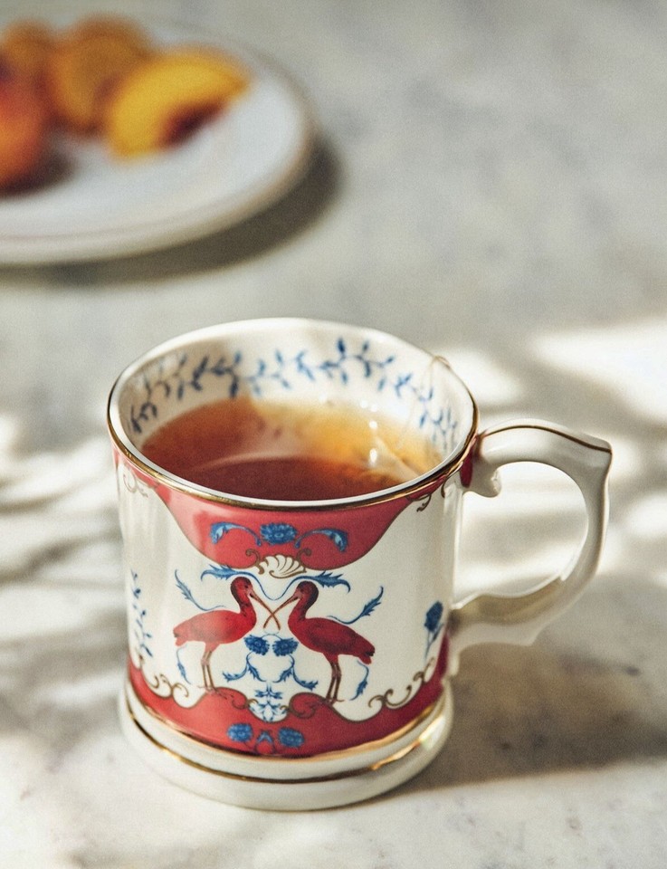 NEW ANTHROPOLOGIE SCARLET DESSERT SIDE PLATE ARTIST LOU ROTA COLLECTION ...