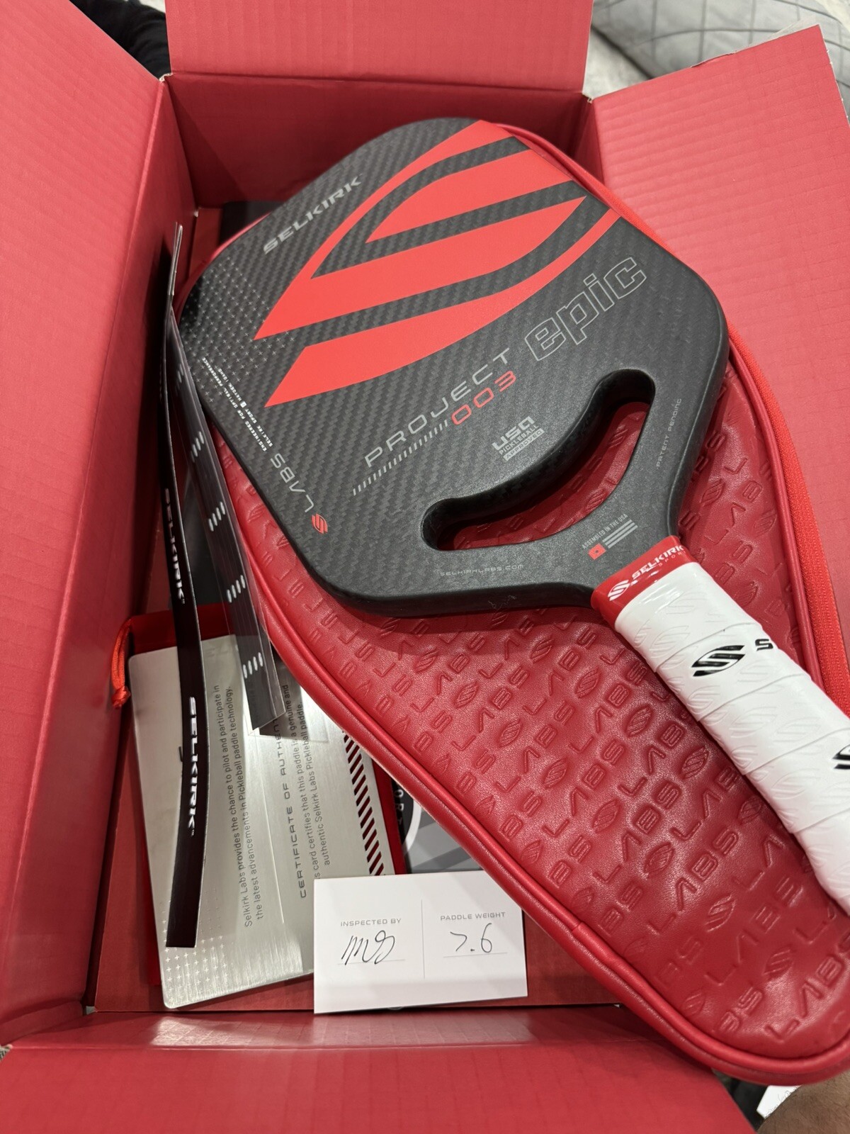 New Selkirk Labs Project 003 Epic Pickleball Paddle FULL SET Red Box ...