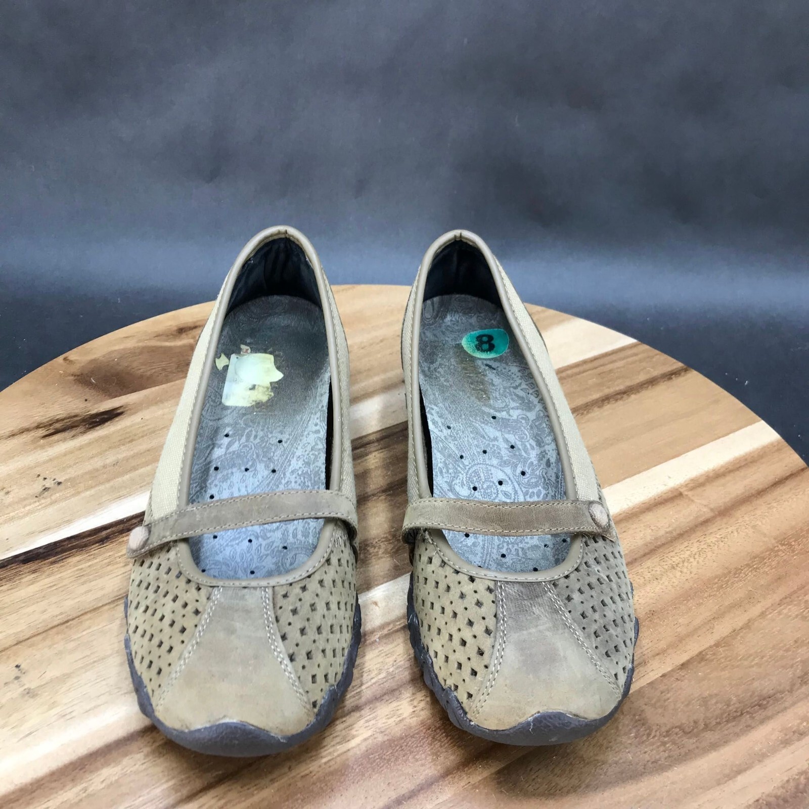 Skechers Bikers Mary Jane Wedge Sneakers Brown Shoes … - Gem