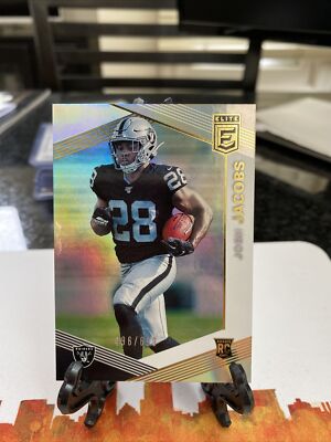 2019 Elite Josh Jacobs Rookie Card RC /699. Las Vegas Raiders STUD! 👀🔥 ...