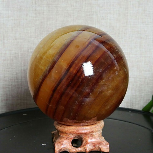 50mm-200g NATURAL YELLOW Fluorite quartz crystal sphere ball healing | eBay