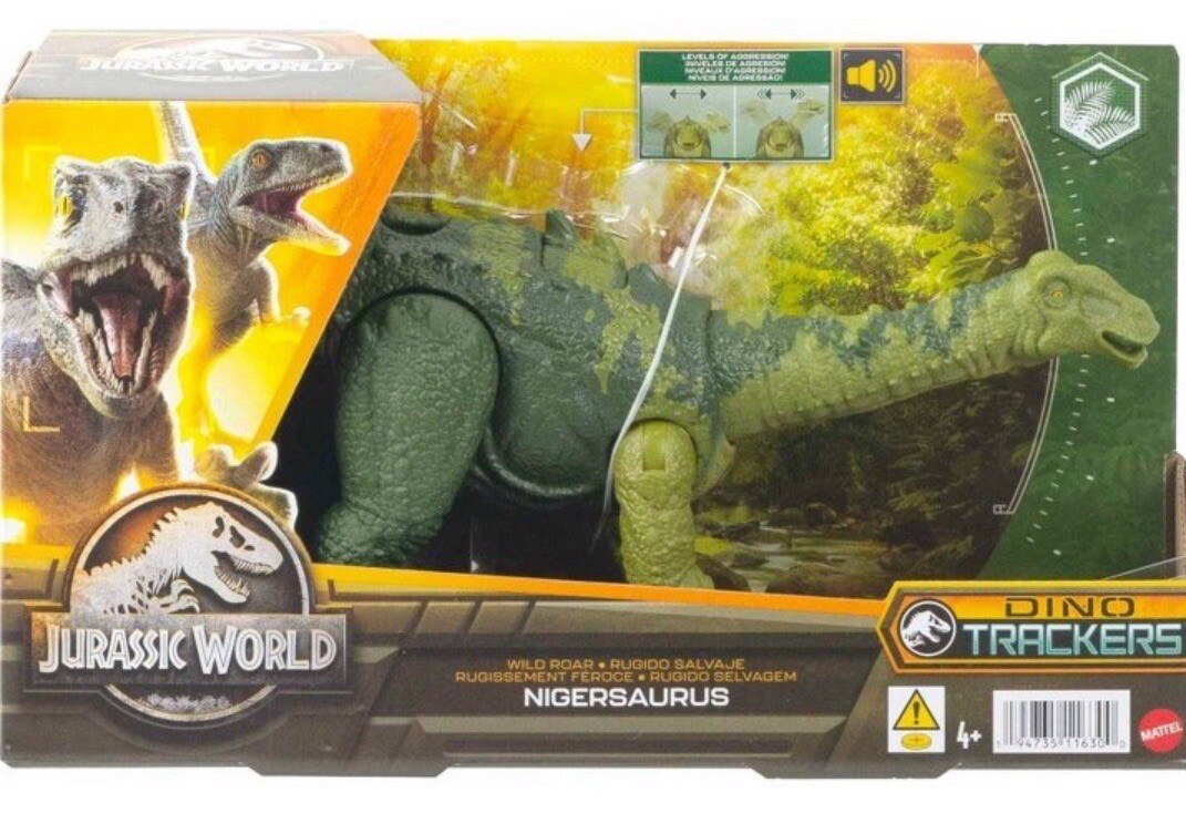 Mattel - Jurassic World Wild Roar Nigersaurus [New Toy] Action Figure ...