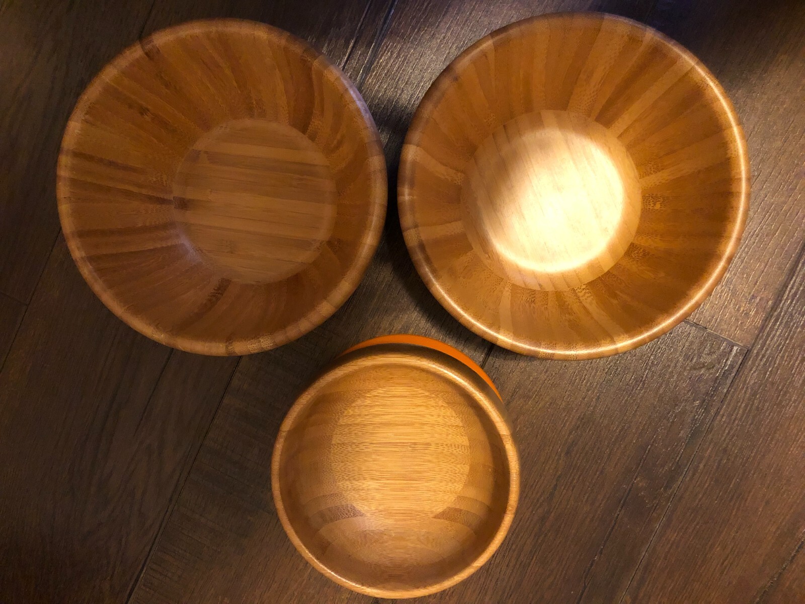 2 Pampered Chef + 1 Avanchy Wooden Bamboo Bowls | eBay