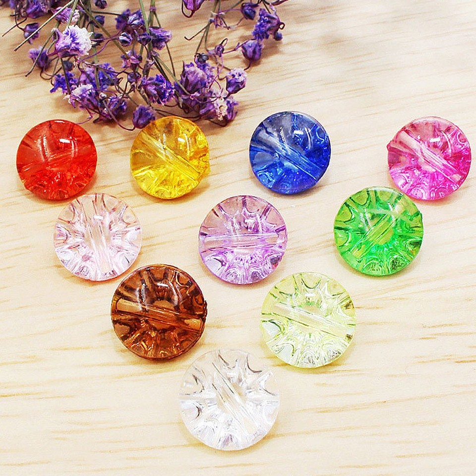 100 Pcs Decorative Buttons Resin Buttons, Shirt for Crafting Clothes ...