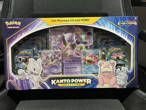 Pokemon Kanto Power Collection Box Mewtwo-EX Slowbro-EX XY Evolutions ...