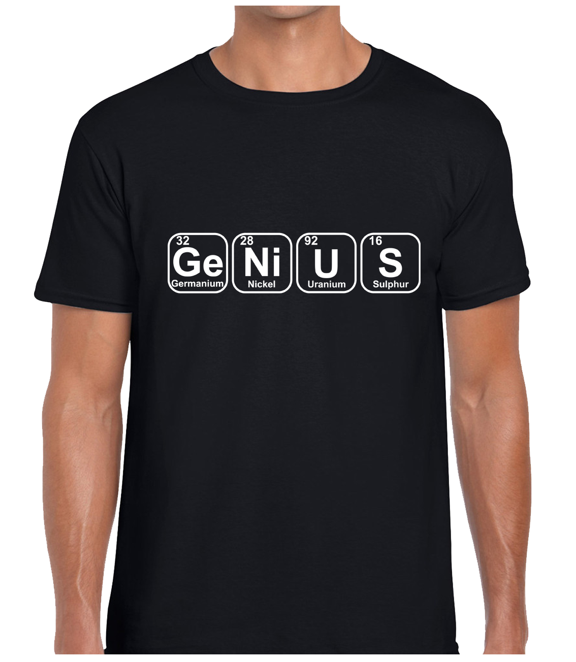 GENIUS PERIODIC TABLE MENS T SHIRT COOL SCIENCE MATHS NEW FASHION ...