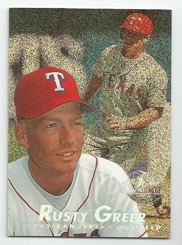 1997 Fleer Flair Showcase Row 0 Rusty Greer Card #156 Rare Texas ...