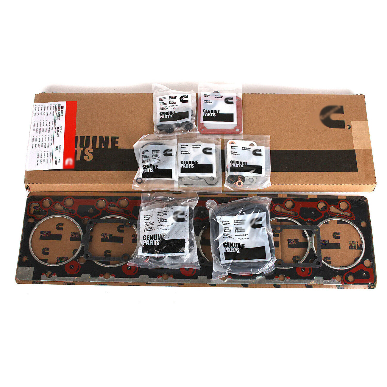 Complete Upper Head Gasket Kit Fits For Cummins 89-98 Dodge 5.9L 12V ...